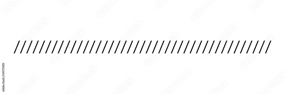 Slash line. Border with diagonal lines. Angle of tilt stripes. Black ...