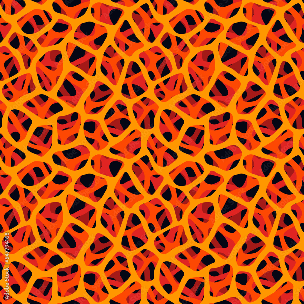 Organic cells seamless pattern. Natural mesh texture. Scientific ...