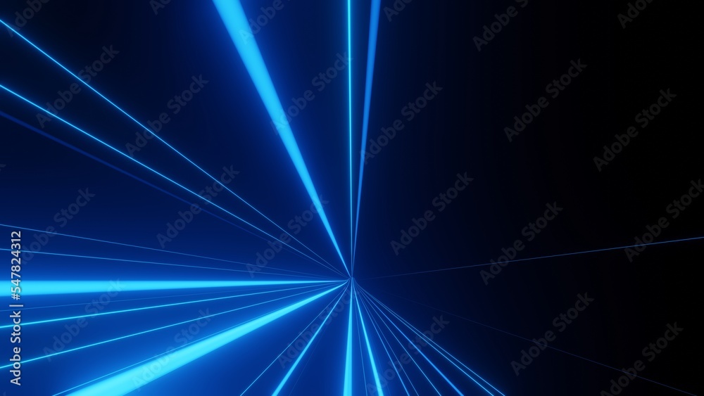 3d render motion line of speed and power or light trails. High-speed ...