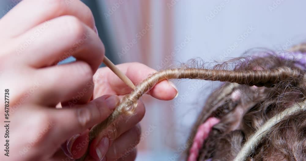 Home care hair african de braids correction of regrown curls of ...