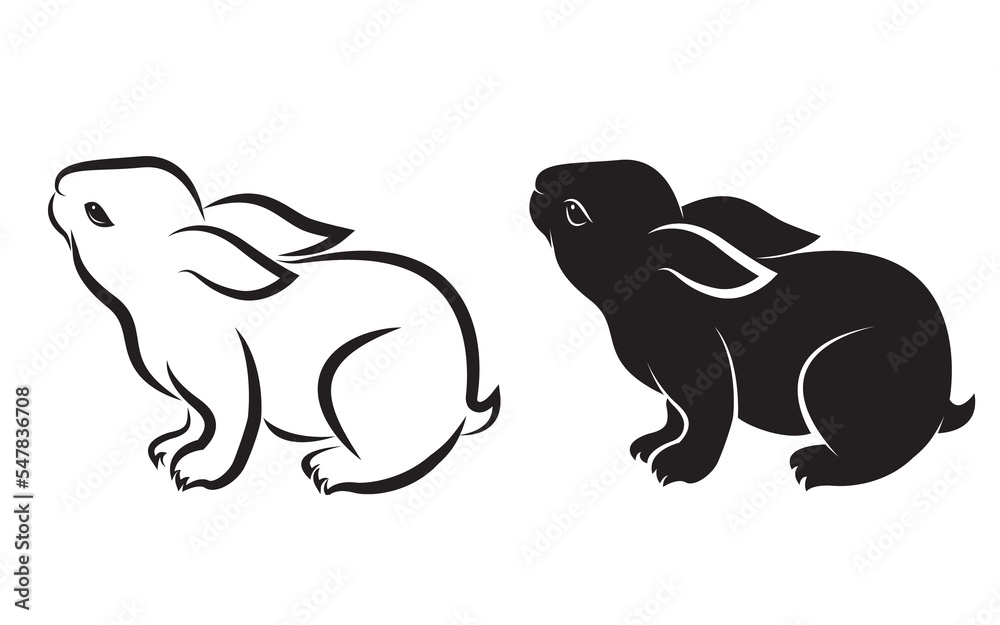 Image of rabbit design isolated on transparent background. Wild Animals ...