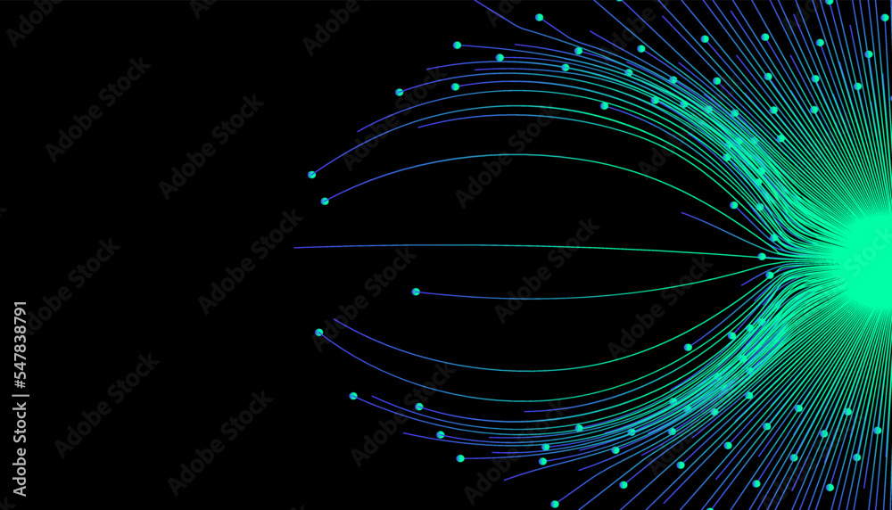 Abstract light digital background. Minimal blue particulars design ...