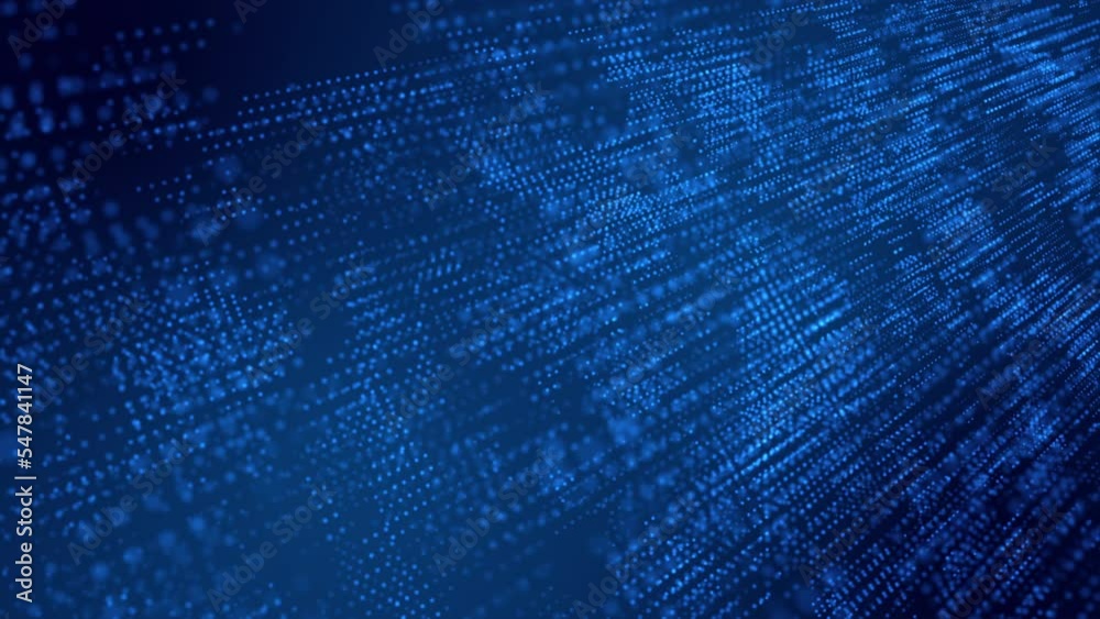 Abstract Blue Digital Animate Background Stock ビデオ | Adobe Stock