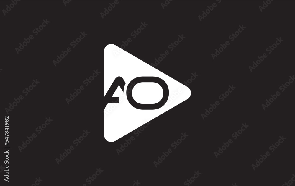 Play button icon vector and play button logo symbol with icon letter ...