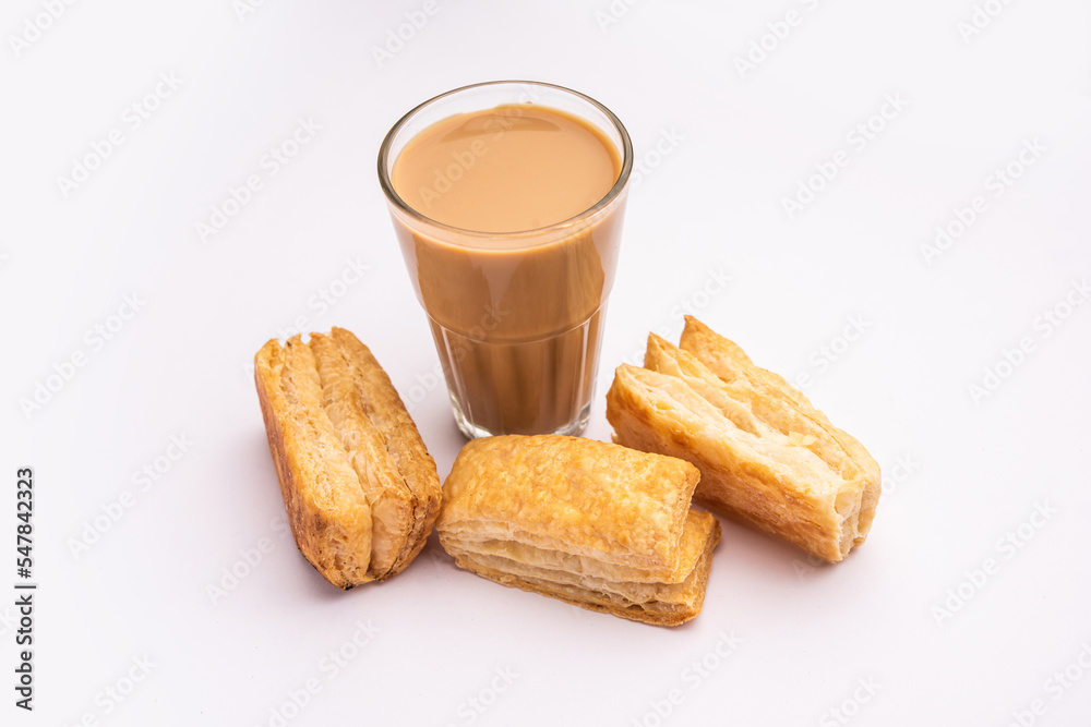 Khari puff biscuit or Kharee Puff pastry is an evergreen accompaniment ...