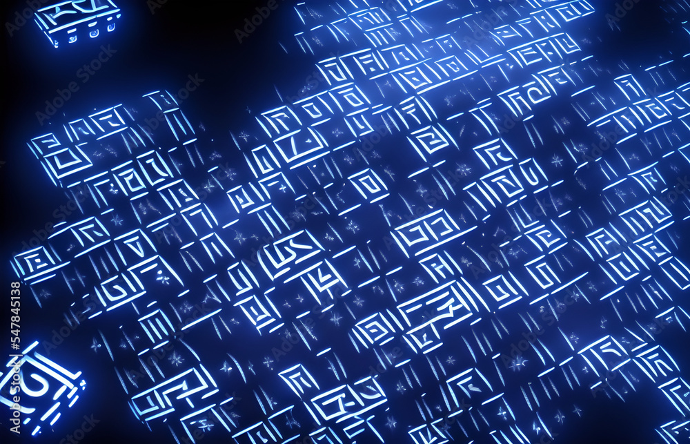 Abstract rune and arcane magic occult symbol background. Mystical ...