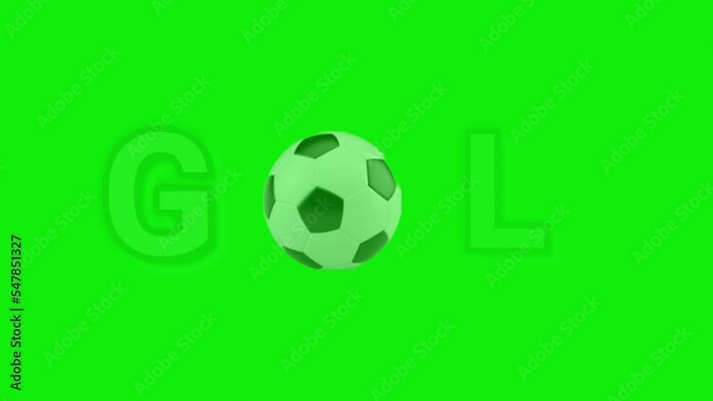 Vidéo Stock concept Goal animated illustration word with soccer ball in ...