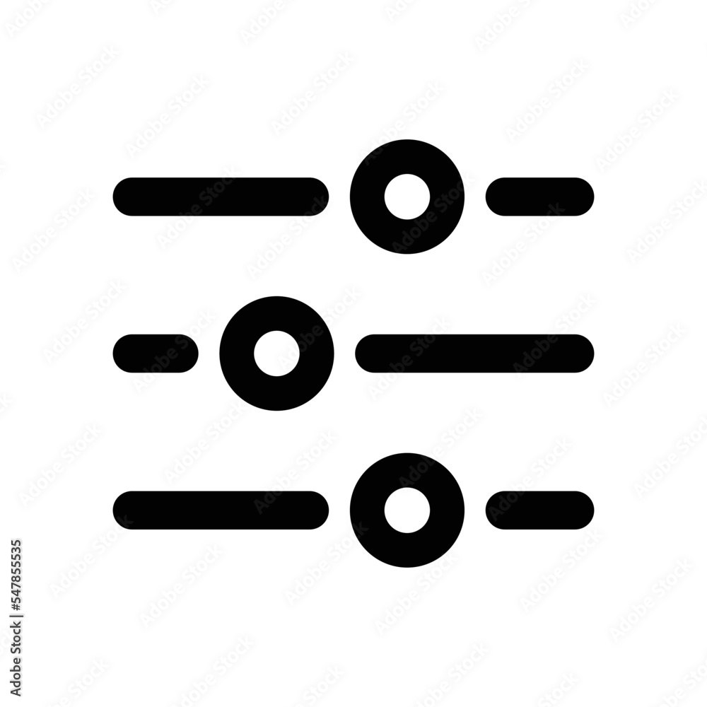 Equalizer icon - vector illustration . Equalizer, Customize ...