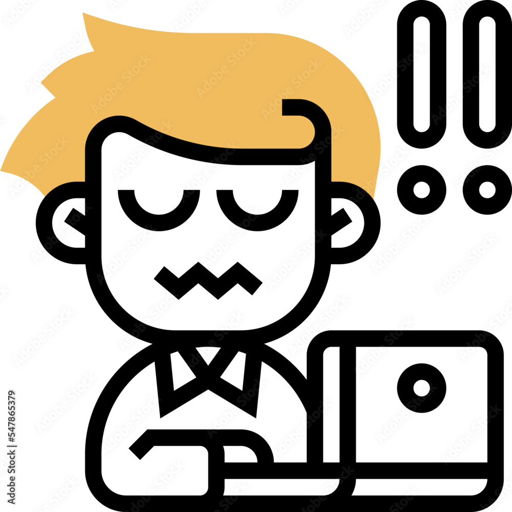 distraction icon Stock Vector | Adobe Stock