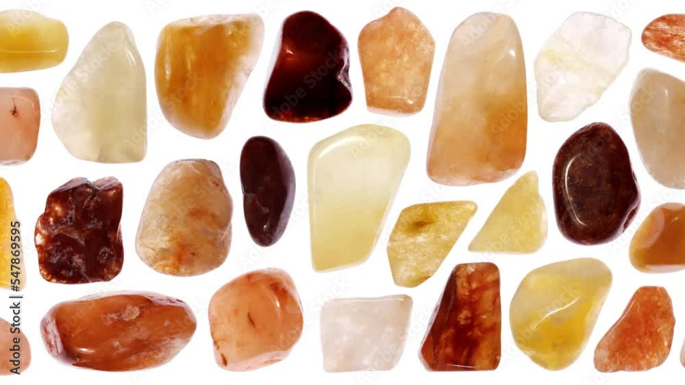 Red silk jade rare jewel stones set texture on white light isolated ...