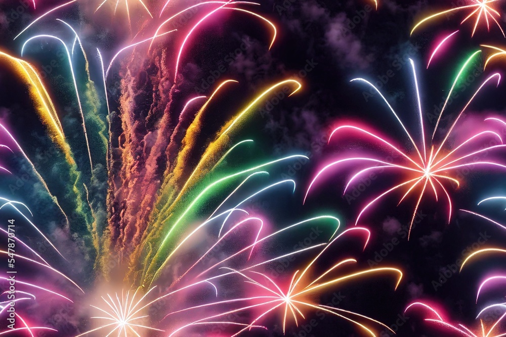 Fireworks in Night Sky Seamless Texture Pattern Tiled Repeatable ...