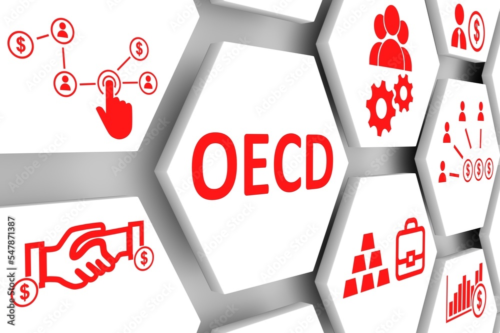 OECD concept cell background 3d illustration Stock Illustration | Adobe ...
