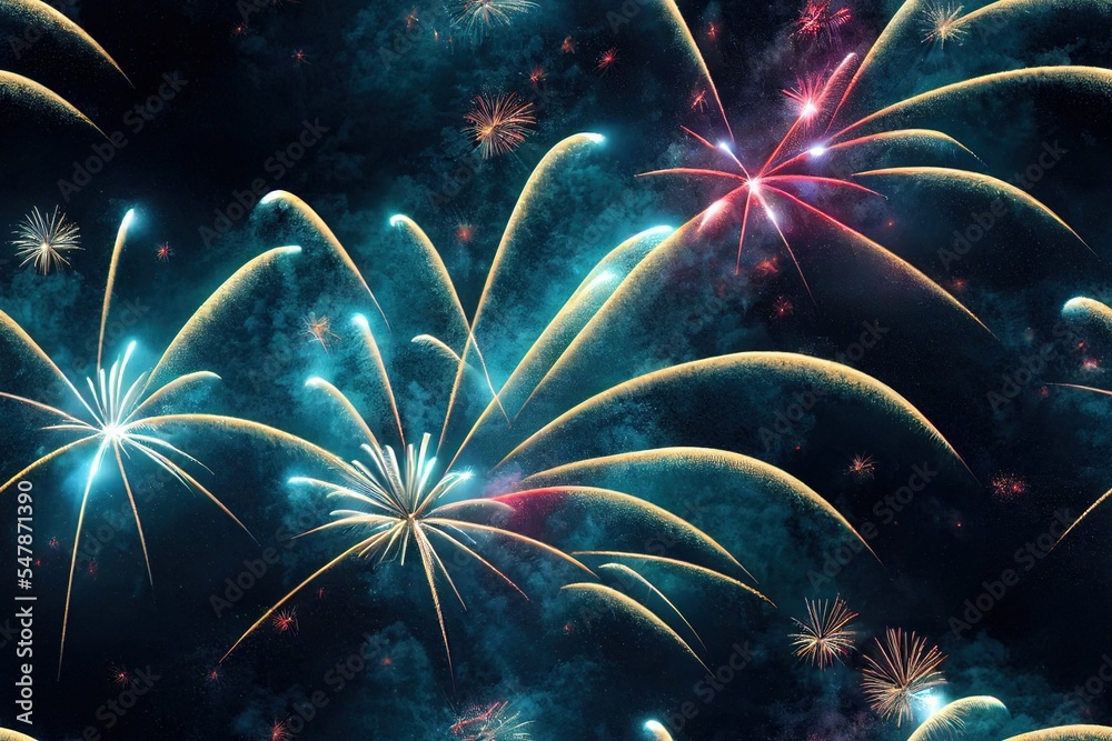 Fireworks in Night Sky Seamless Texture Pattern Tiled Repeatable ...
