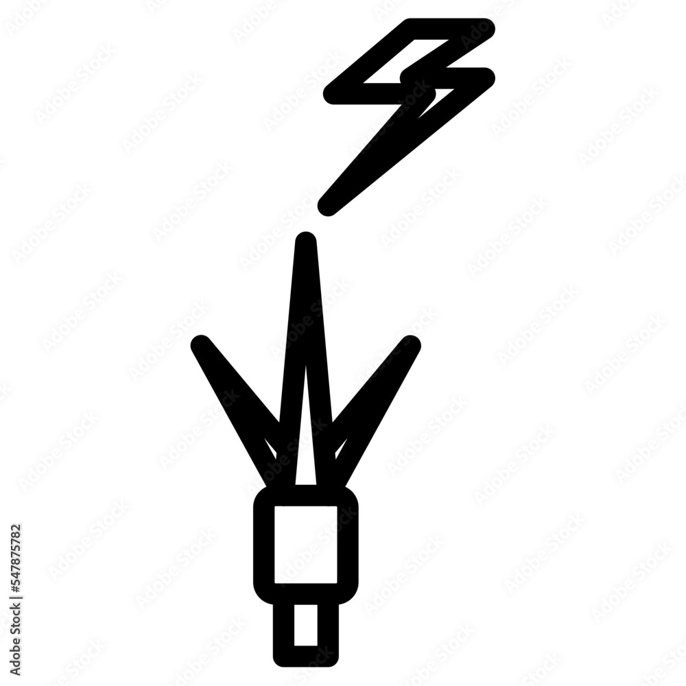 lightning rod icon Stock Vector | Adobe Stock