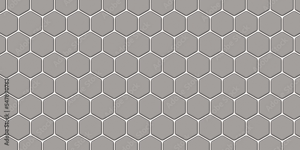 Gray white honeycomb mosaic. Realistic geometric mesh cells texture ...