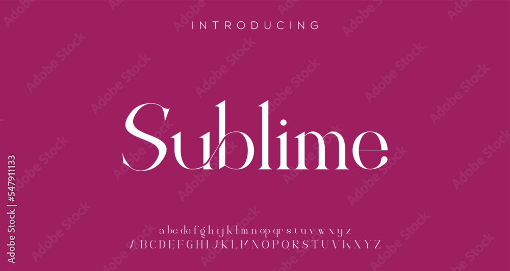SUBLIME Minimal luxury typo Font and Modern tech Typography urban style ...