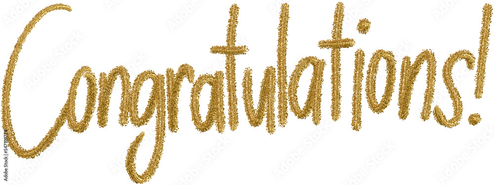 Congratulations! Word, Gold Lettering, Cursive Writing Stock ...