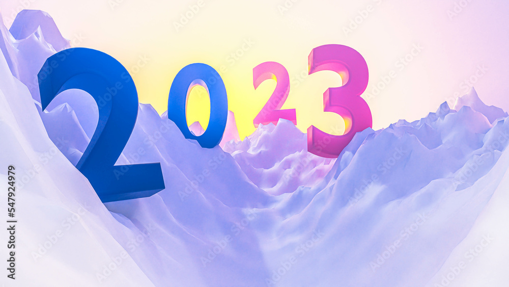 2023 Beautifull 3D terrain render image Stock Illustration | Adobe Stock