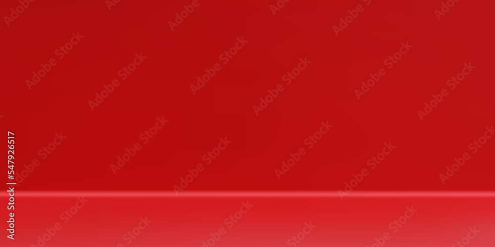 Red empty room with copy space for display of content design ...