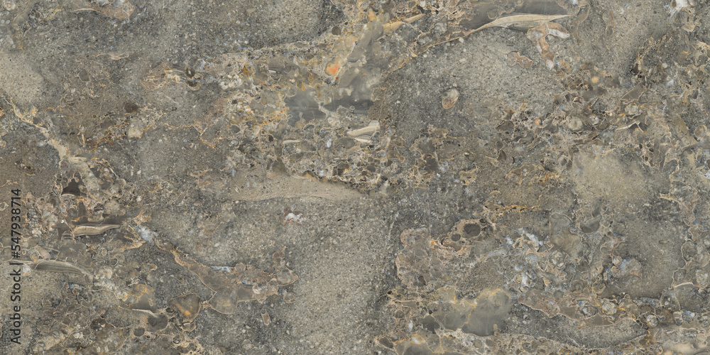 Dark emperador marble stone background with agate figure. natural ...