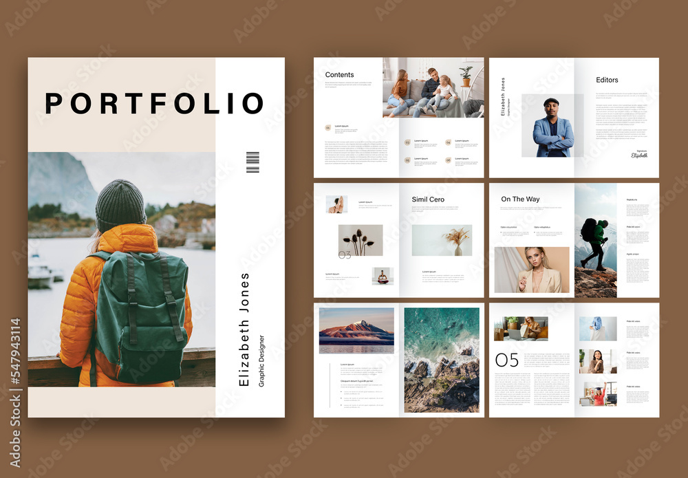 Portfolio Magazine Stock Template | Adobe Stock