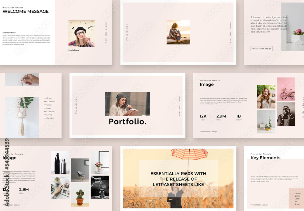 Portfolio Presentation Stock Template | Adobe Stock