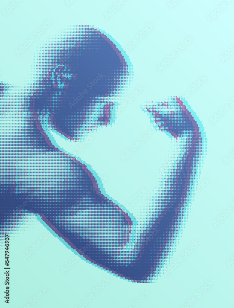 Vetor de Be strong! Victory and freedom. Strong man. Sport symbol ...