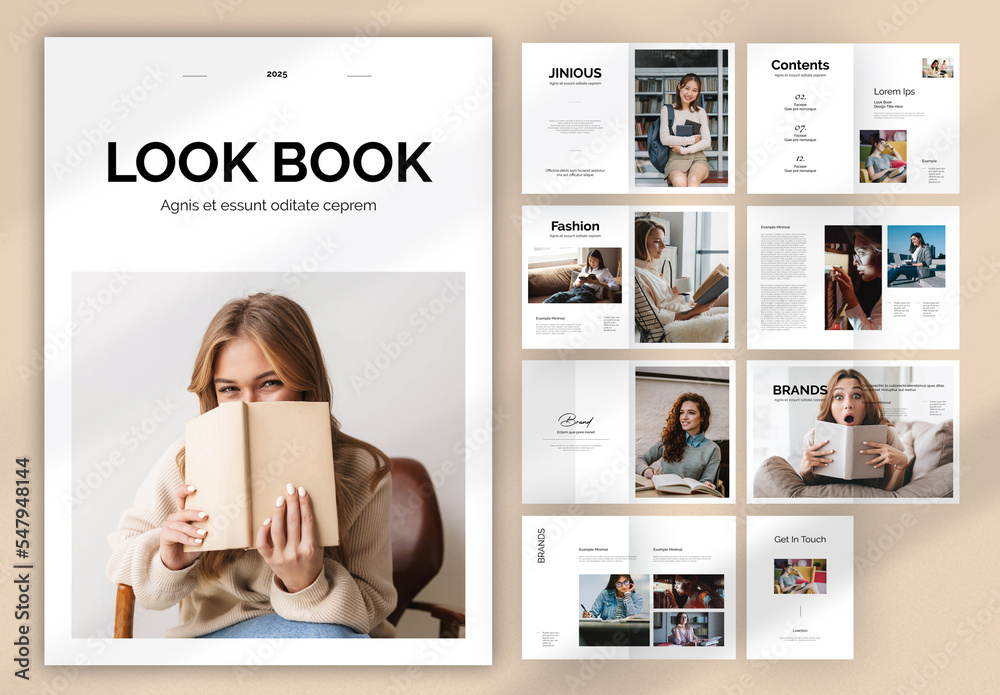 Look Book Layout Stock Template | Adobe Stock