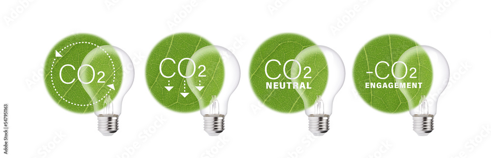 Carbon dioxide reduction ideas. Technology and innovation. Green. CO2 ...