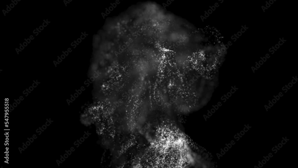 Abstract Particles Background. Vivid Fluid Particles. Abstract motion ...