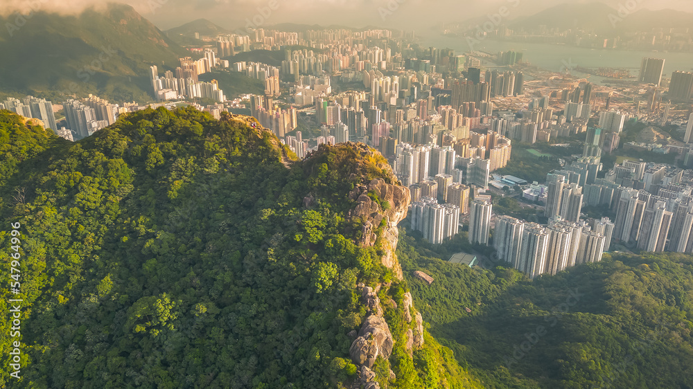 16 Nov 2022 The Landscape of Lion rock mountain, Hong Kong Stock Photo ...