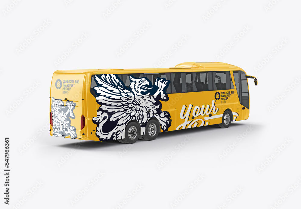 Bus Mockup Stock Template | Adobe Stock