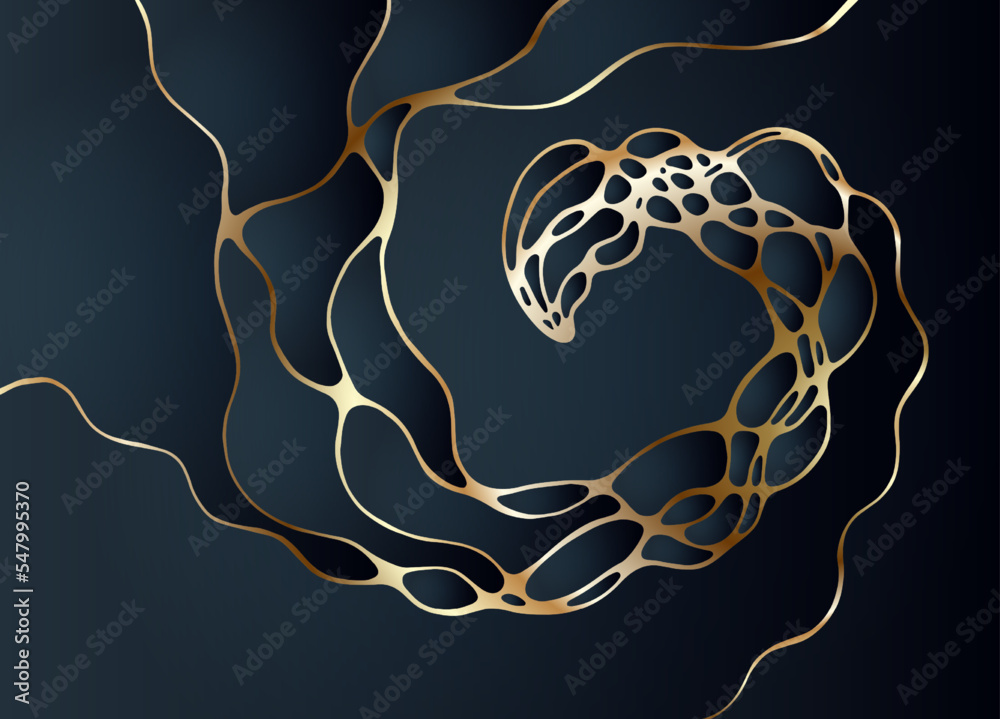 Dark blue premium fluid gradient shapes patternt luxury background with ...