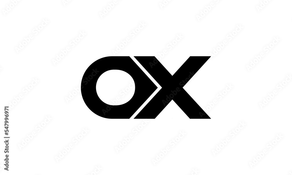 OX logo design. Initial letter OX logo design. OX logo monogram design ...
