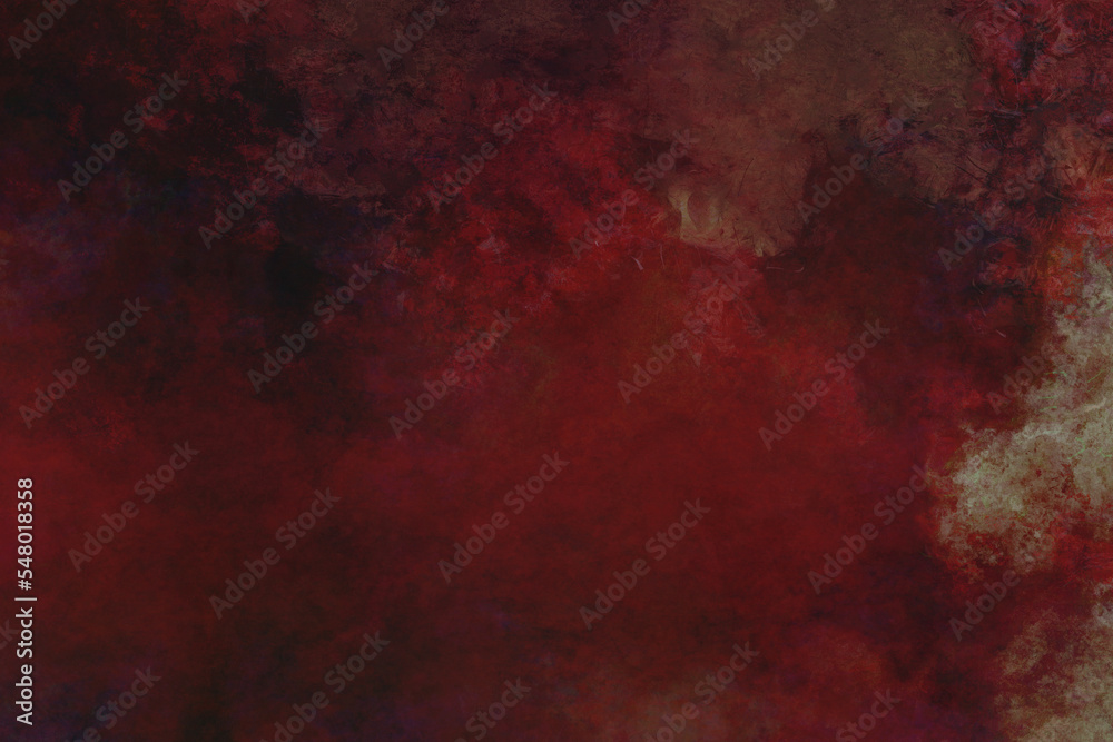 Abstract gradient red apocalyptic scene on black background, dark ...
