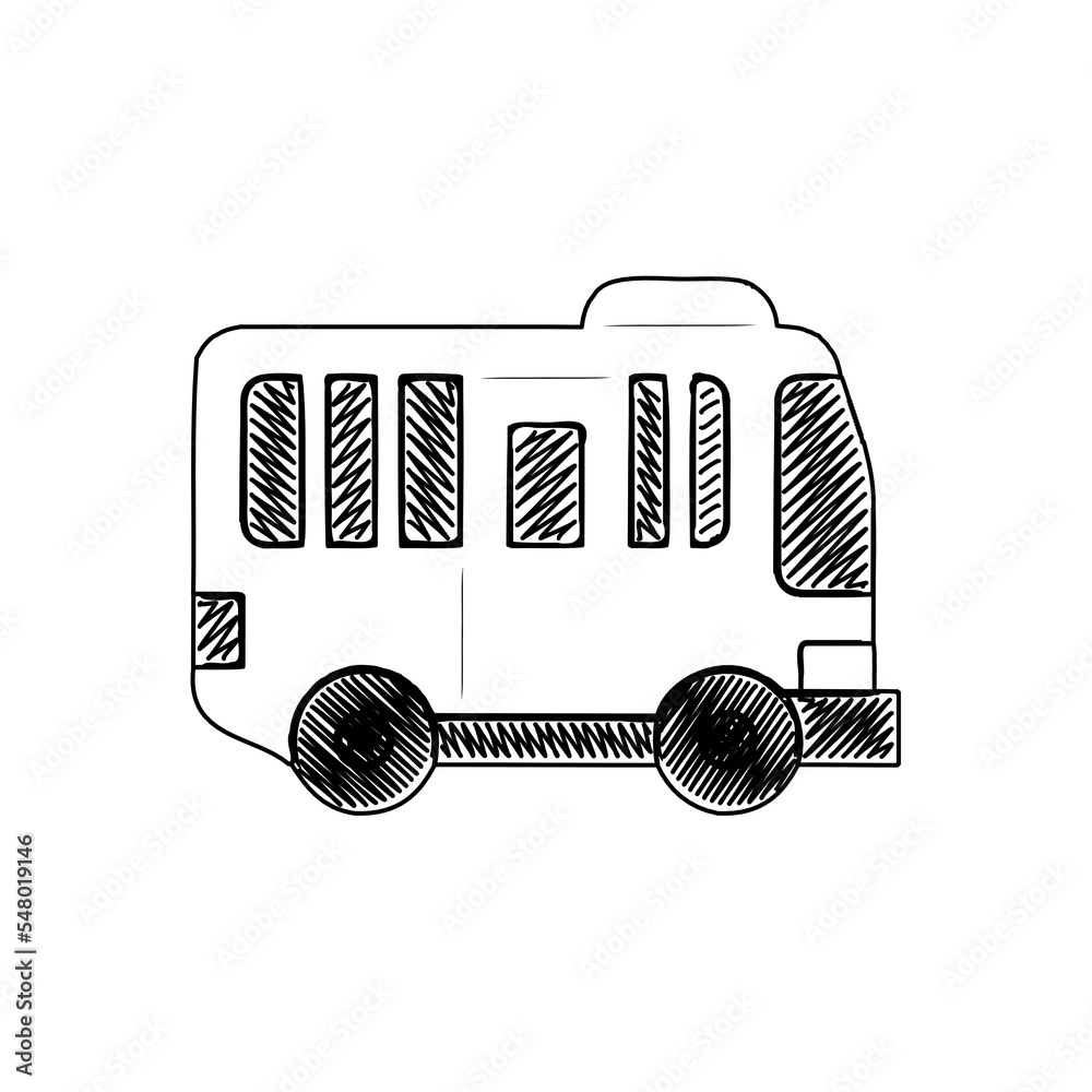 black and white bus drawing sketches for learning coloring and ...