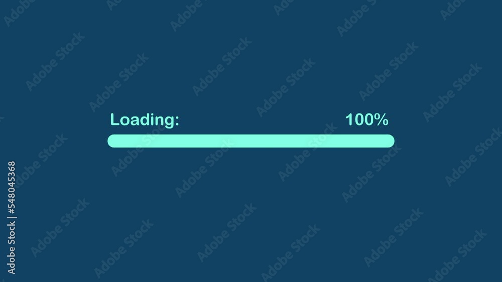 Loading Progress Bar. 4K Video. Pixel Preloader. Downloading Barloading ...