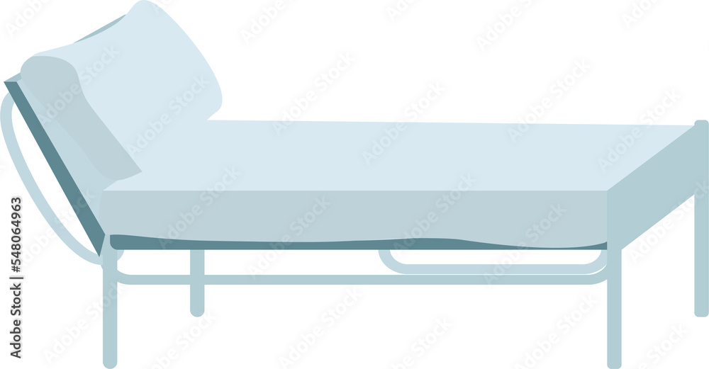 Medical exam table semi flat color raster object. Full sized item on ...