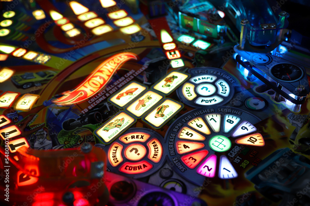 Hot Wheels American Pinball, 2020. Flipper Pinball. Arcade machine ...