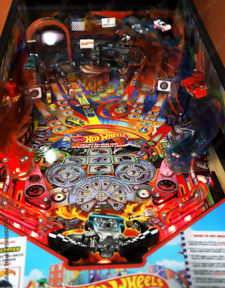 Hot Wheels American Pinball, 2020. Flipper Pinball. Arcade machine ...