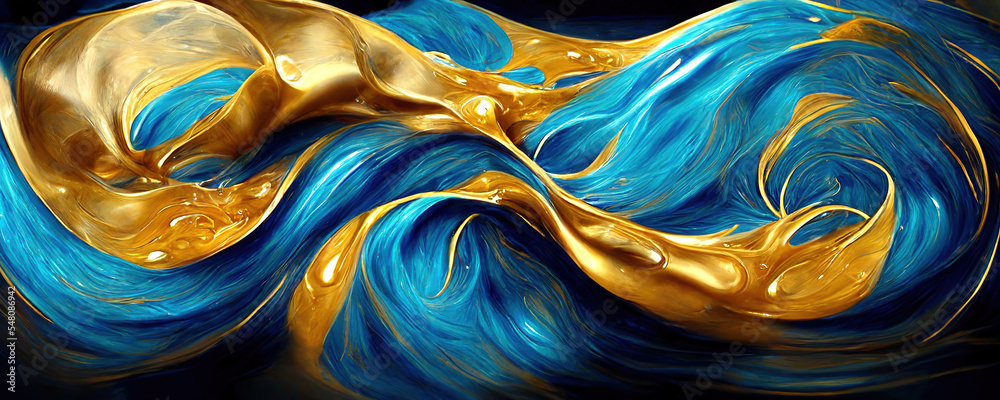 blue and yellow abstract background as wallpaper header, ukraine flag ...