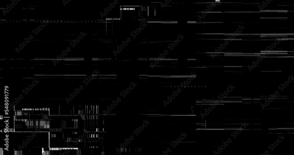 Glitch noise static television VFX pack. Visual video effects stripes ...
