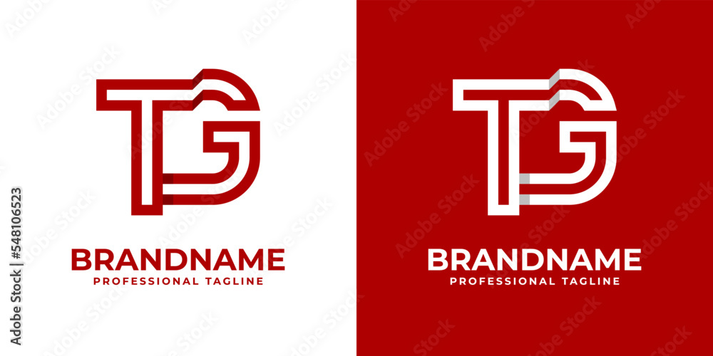 Modern Letter TG Logo, suitable for any business or identity with TG ...