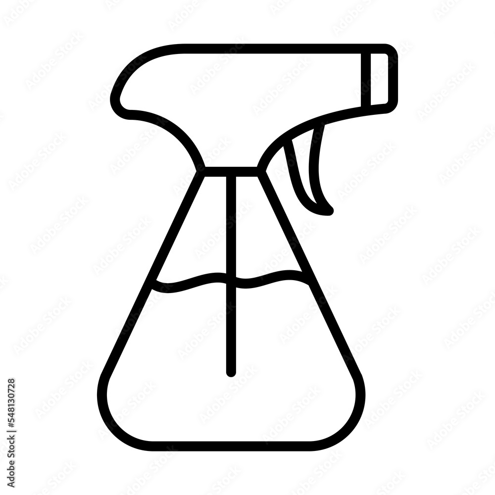 Spray Bottle Icon Logo Design Vector Template Illustration Sign And ...