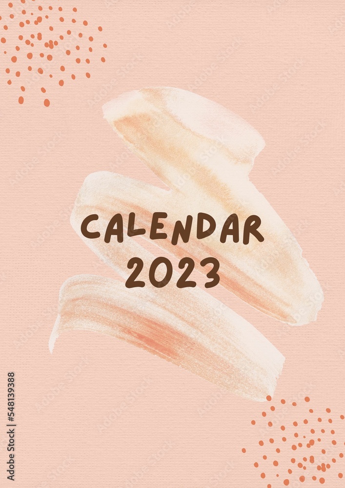 2023 calendar cover page A4 Digital planner sheet 2023 undated planner ...