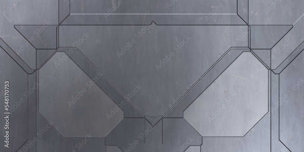 Futuristic conceptual design background. Spaceship texture wallpaper. Brushed technology pattern ...