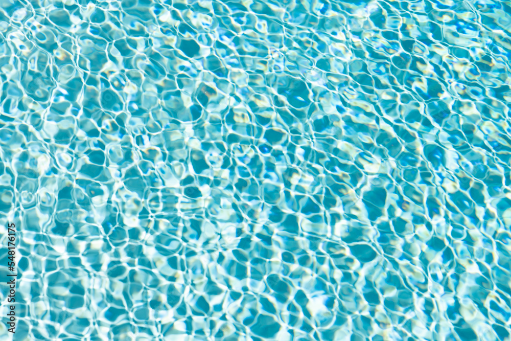 rippled water background blue color in summer swimming pool Stock Photo ...
