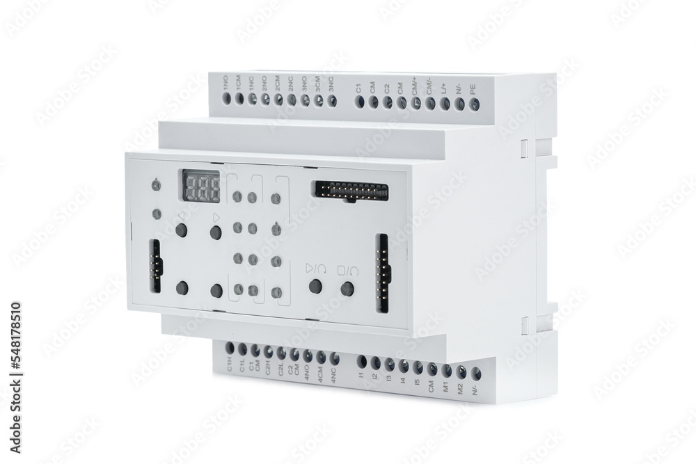 The electric drive control unit with overload control is isolated on a ...