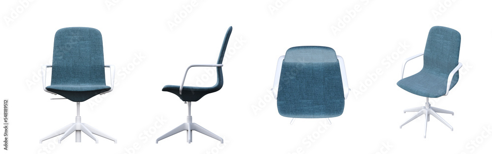 office chair isolate on a transparent background, interior furniture ...