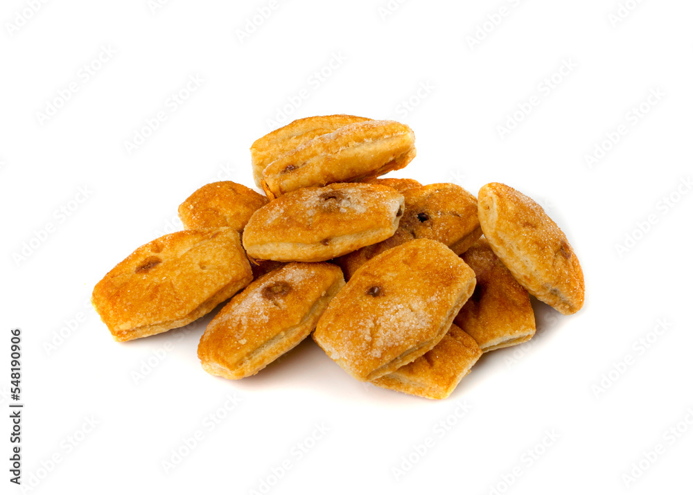 Foto de Small Italian Puff Pastry Isolated. Puff Pastries Biscuits ...